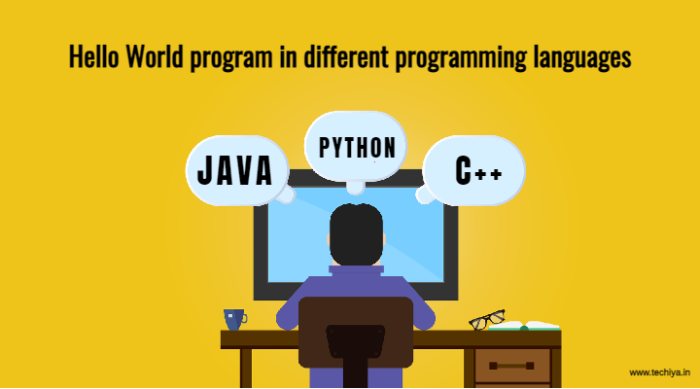 Hello World Program In Different Languages 4988